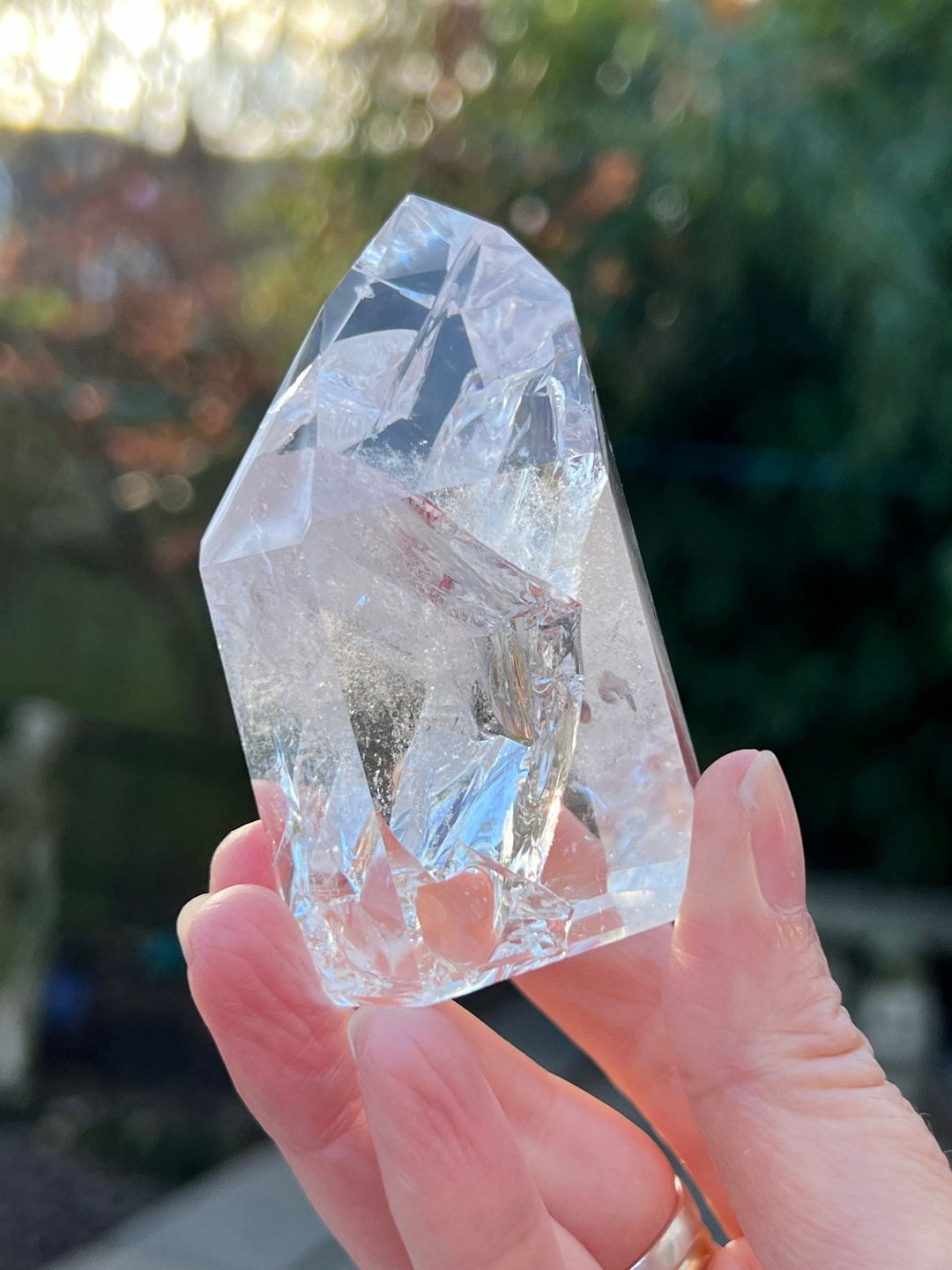Fire and Ice Clear Quartz With Rainbows Brazilian AAA 148g 29 - Etsy