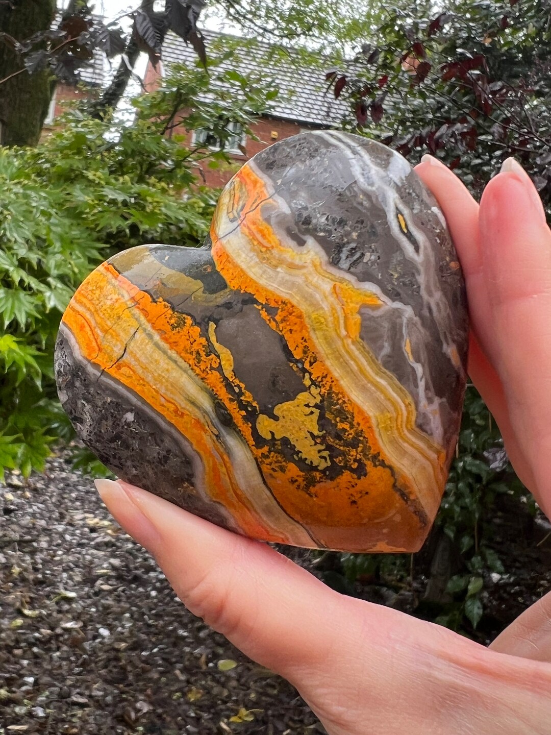 Bumblebee Jasper Heart AAA : Inspiration / Intention / Creativity 21 - Etsy