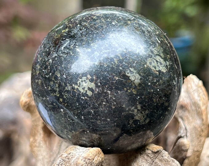 Nuummite Crystal Ball 243g 52mm Diameter 1 - Etsy