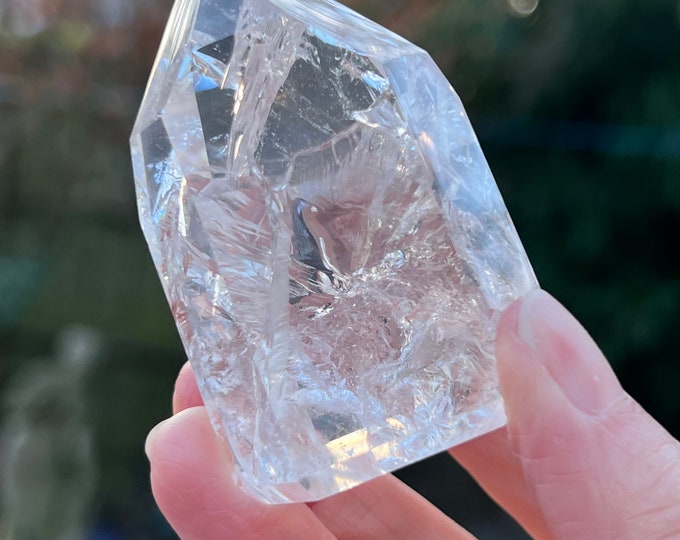 Fire and Ice Clear Quartz With Rainbows Brazilian AAA+ 108g 30 - Etsy