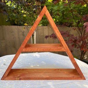 Wooden Pyramid Shelving Shelves Unit Suitable for Freestanding ...