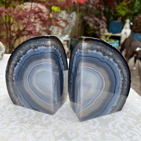 Agate Bookends - Etsy
