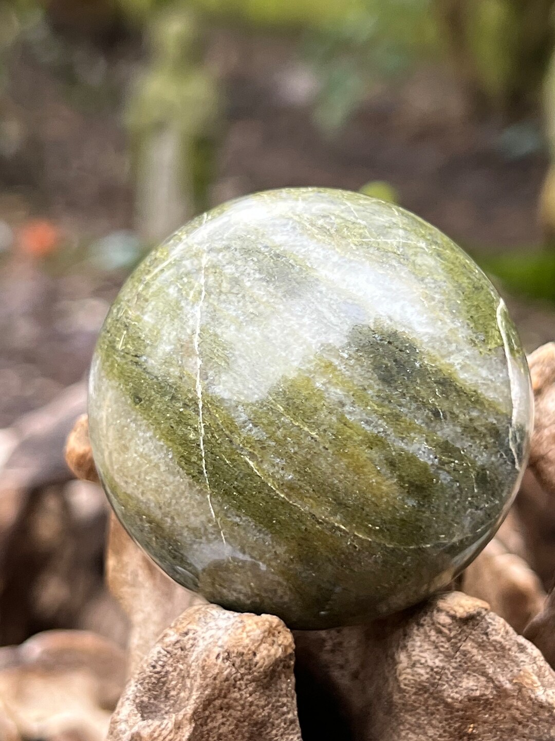 Idocrase / Vesuvianite Large Crystal Ball 211g 52mm 4 - Etsy