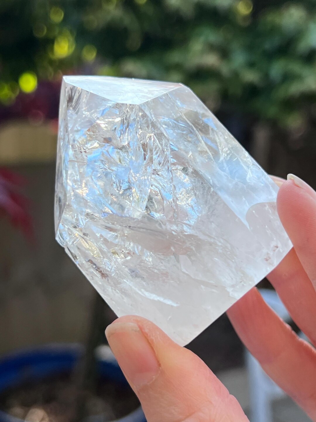 Fire and Ice Clear Quartz With Rainbows Brazilian AAA+ 169g 135 - Etsy UK