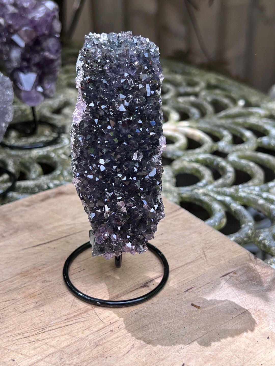 Amethyst Cluster Brazilian AAA+ Deep Purple on a Stand 3 148g - Etsy UK