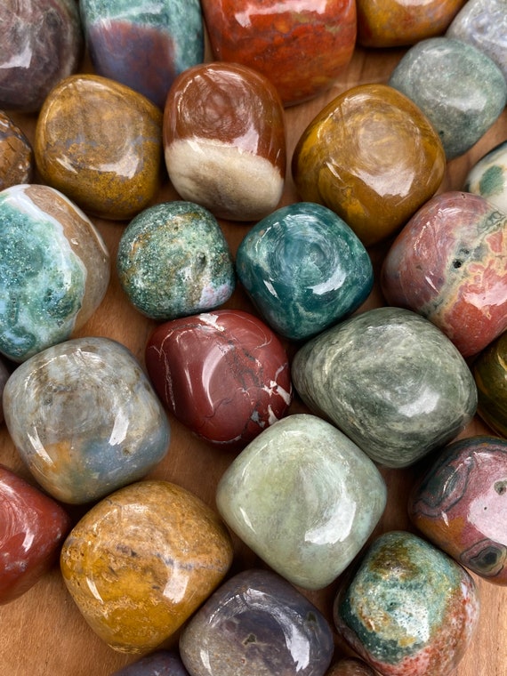 Ocean Jasper Tumblestone 20mm to 30mm | Etsy UK