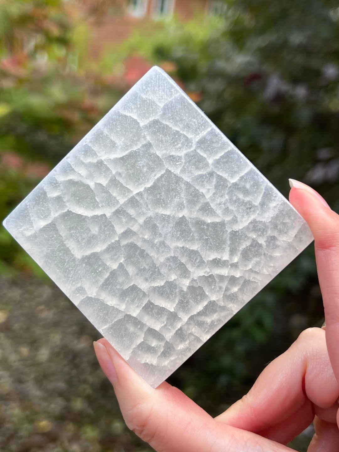 Square Selenite Charging Block / Slab / Plate AAA+ 7cm - Etsy