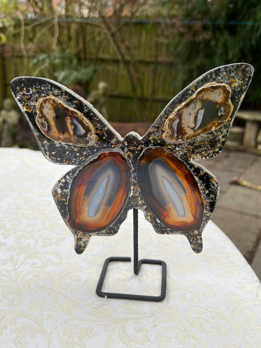 Agate Butterfly Crystal Large on Stand AAA : Self Confidence ...