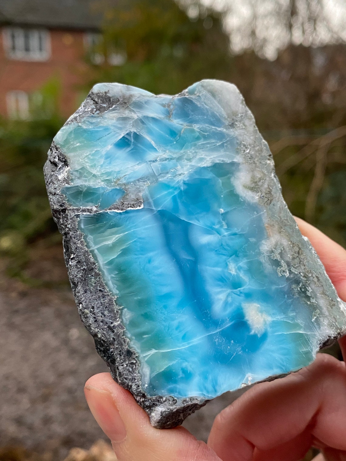 Large Larimar Double Matching Geode Dolphin Stone AAA+ : 3 - Etsy