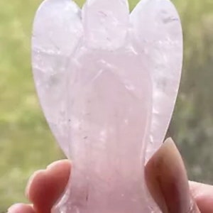 Rose Quartz Large Angel 50mm 27g Heart Chakra Love & Acceptance - Etsy