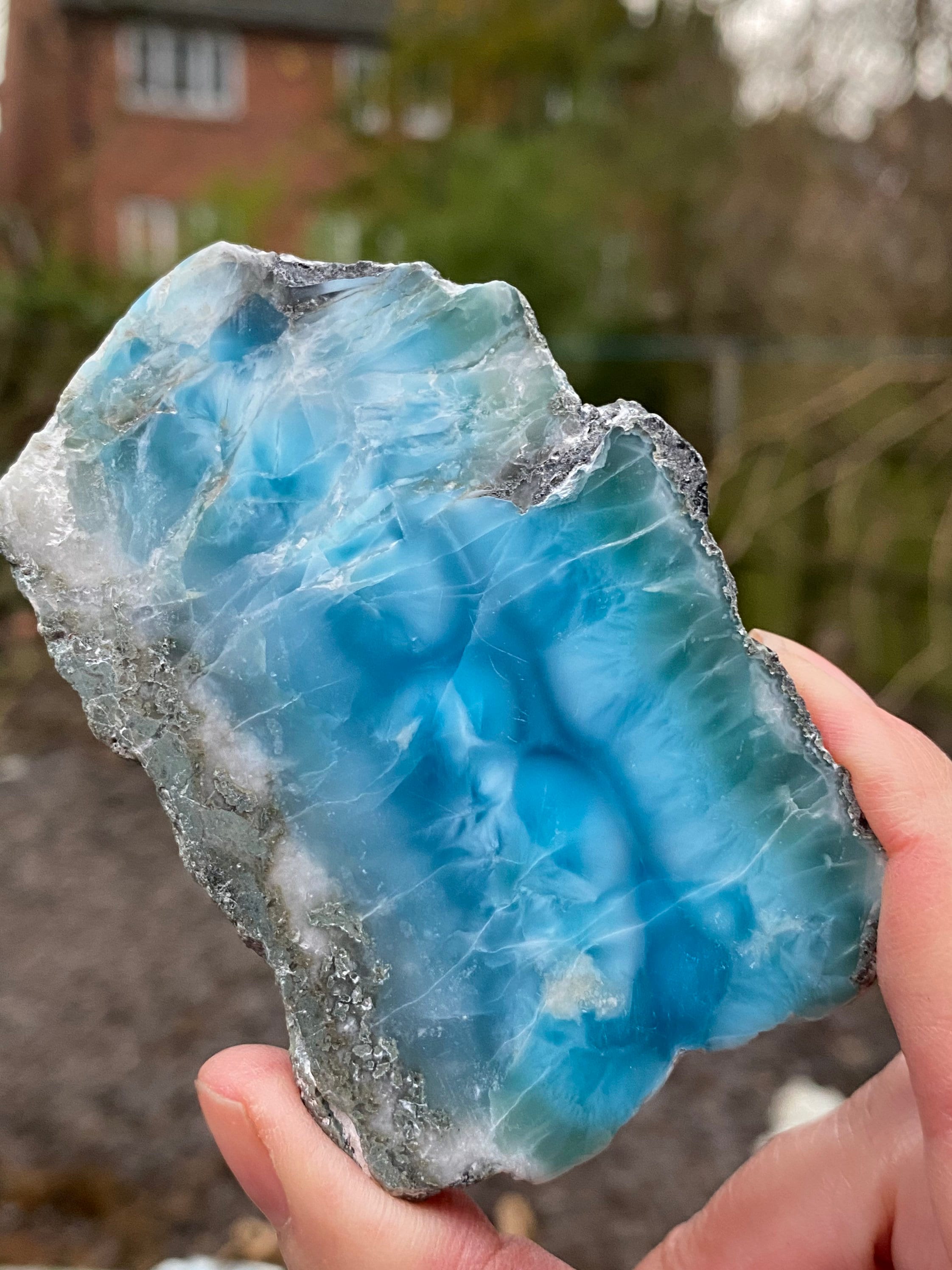 Large Larimar Double Matching Geode Dolphin Stone AAA+ : 3 - Etsy