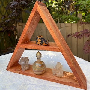 Wooden Pyramid Shelving Shelves Unit Suitable for Freestanding ...