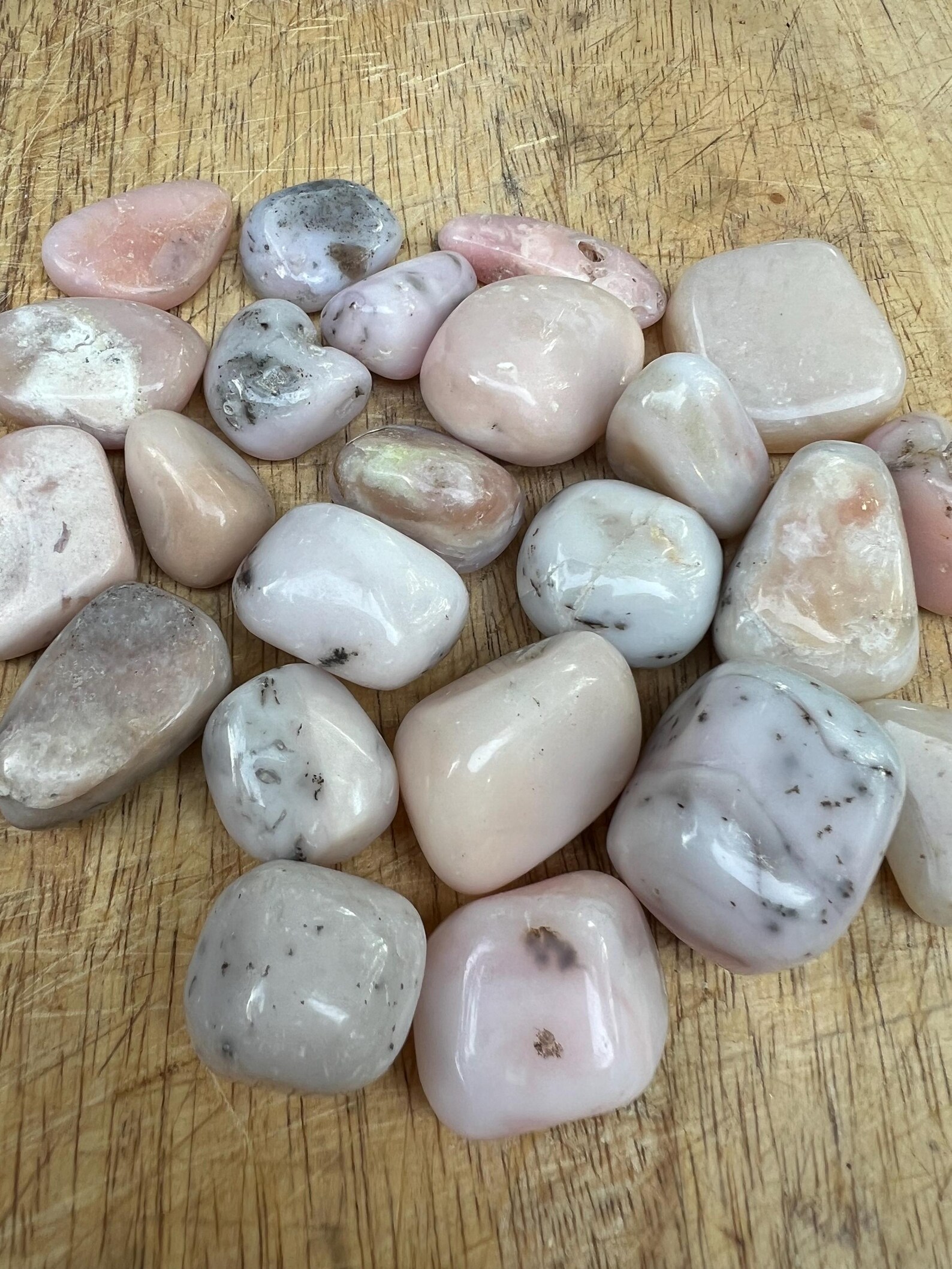 Peruvian Pink Opal Crystal Tumblestone 20-30mm - Etsy