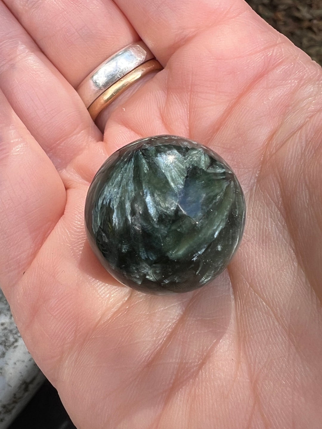 Seraphinite Crystal Ball AAA 10 26mm - Etsy