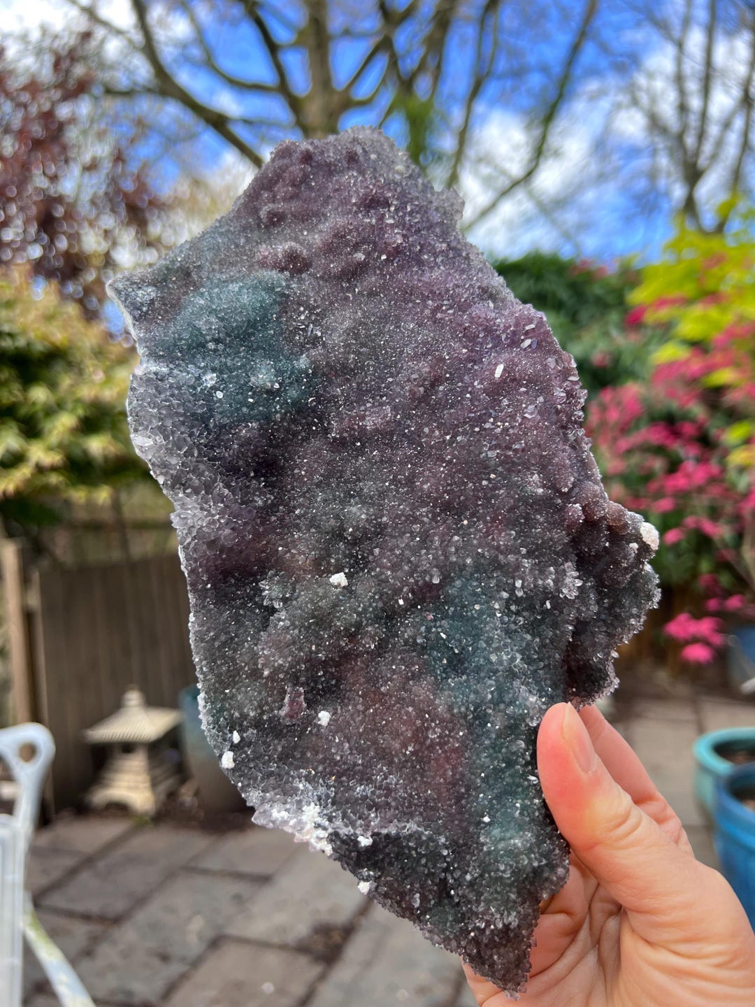 Amethyst Flower Purple Brazilian Large High Grade Stalactite Cluster ...