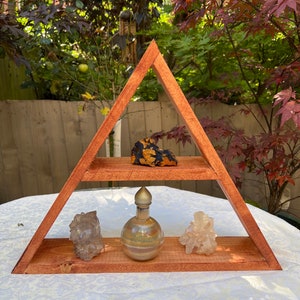 Wooden Pyramid Shelving Shelves Unit Suitable for Freestanding ...