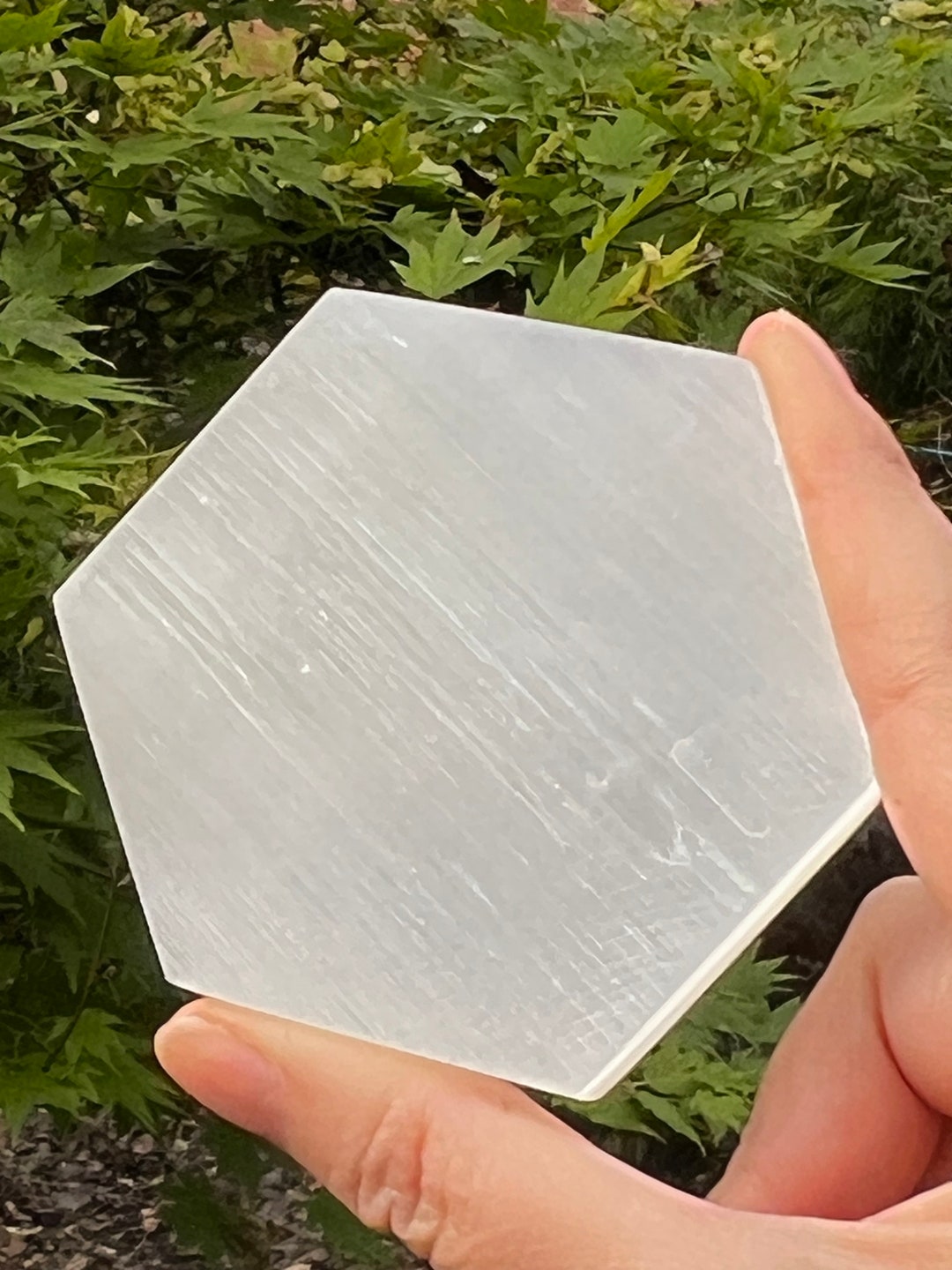 Hexagonal Selenite Charging Block / Slab / Plate AAA 8cm - Etsy