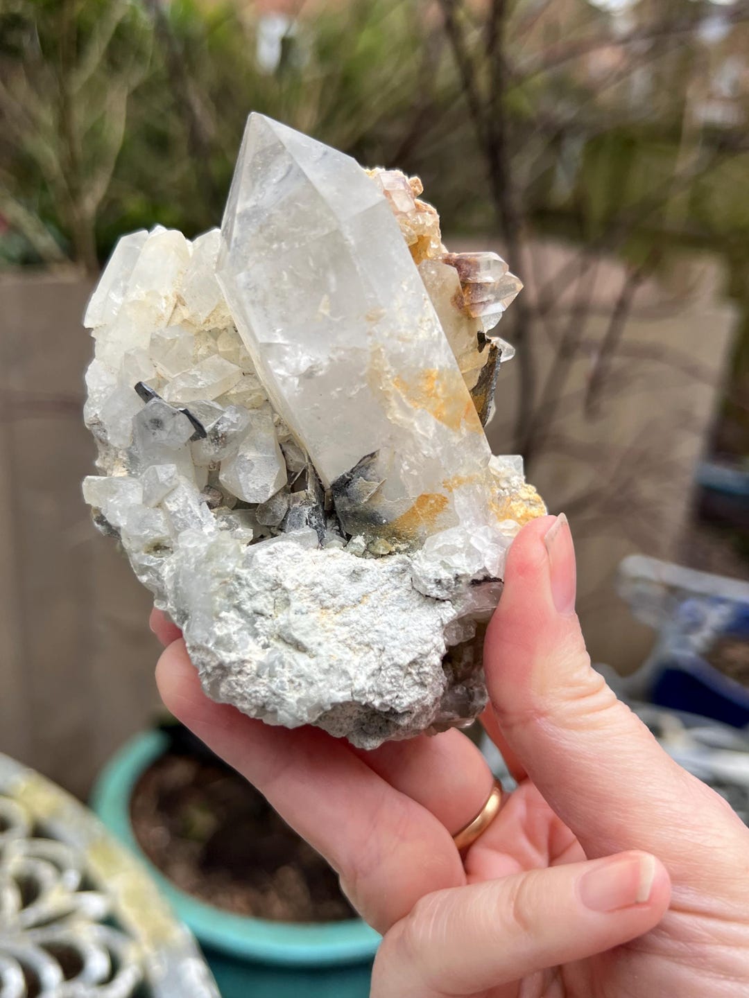 Brookite With Himalayan Quartz Cluster AM113 - Etsy