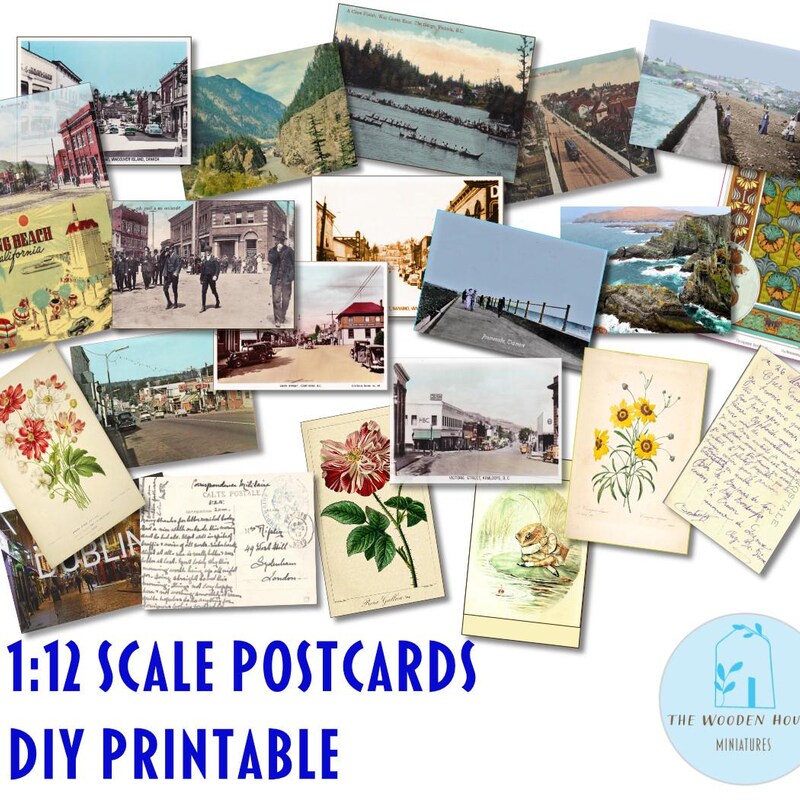Miniature Postcards - Etsy