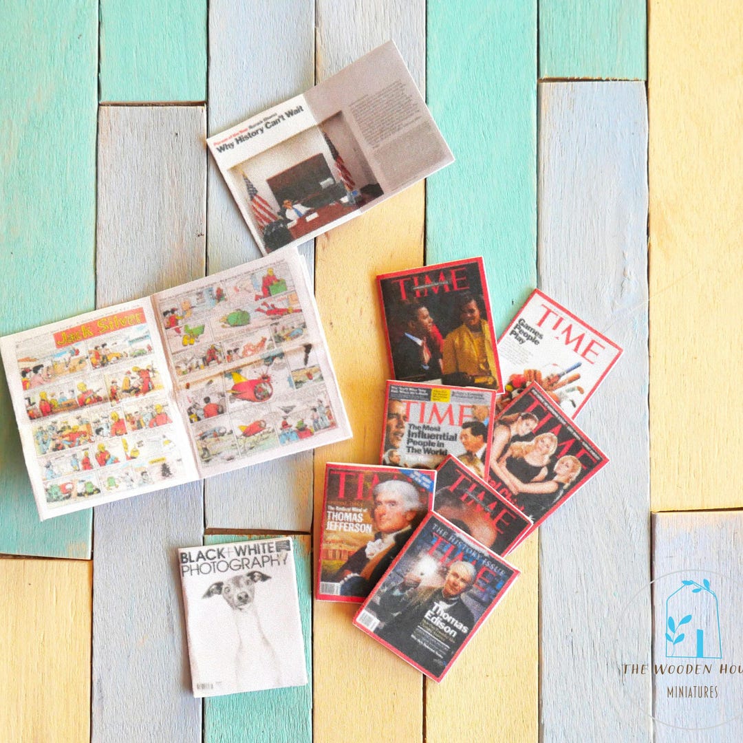 Magazine & Comic Printables in 12th Scale for Dollhouse Display - Etsy