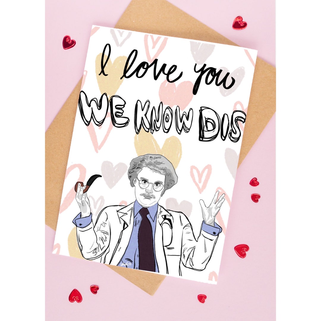 SNL Kate Mckinnon We Know Dis Valentine/anniversary Card - Etsy