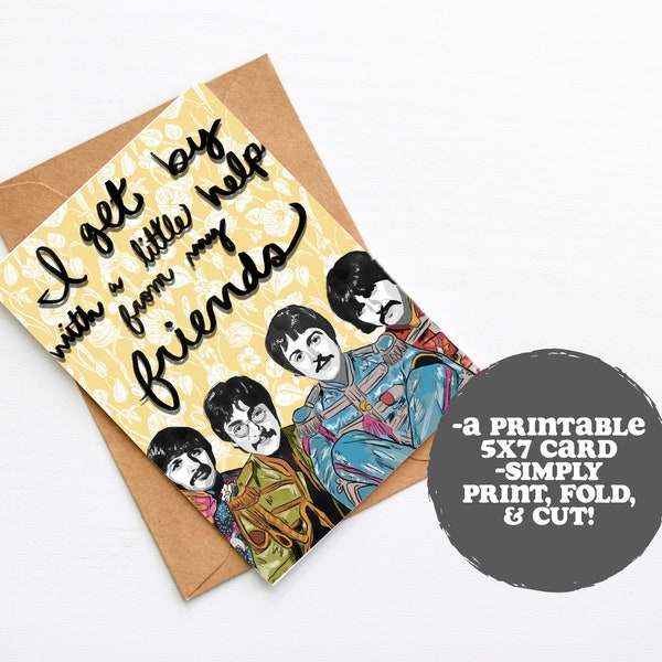 Beatles Cards - Etsy