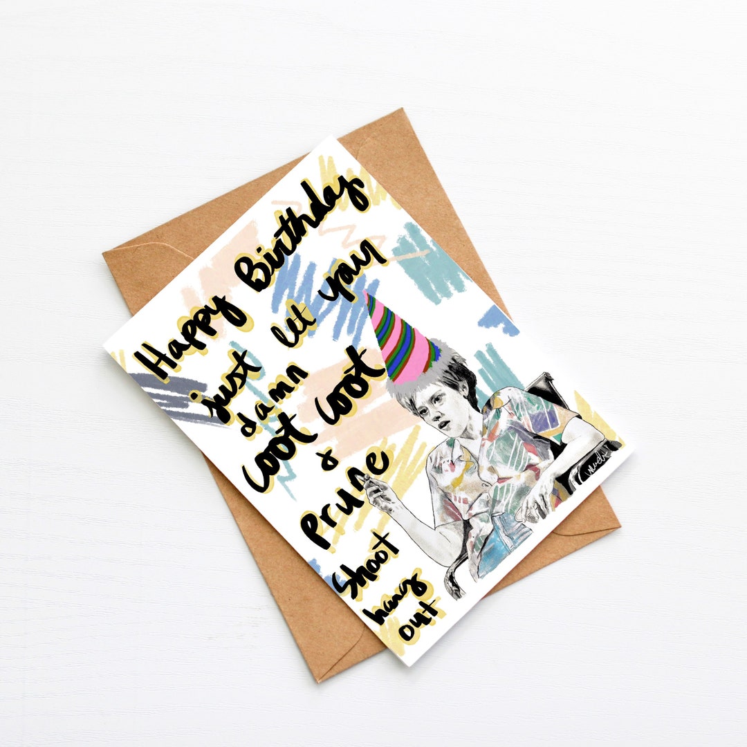 SNL Ms. Rafferty Kate Mckinnon Handmade Birthday Card - Etsy