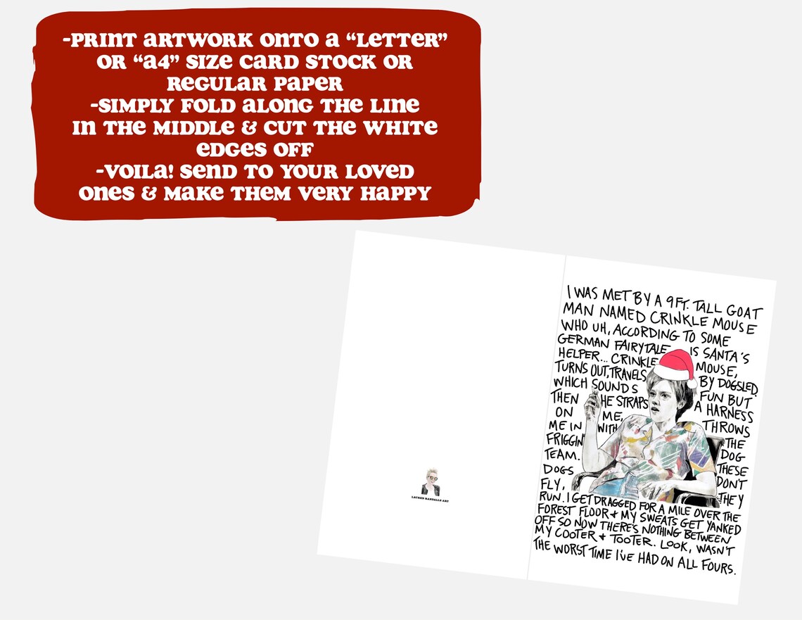 SNL Ms. Rafferty Holiday Christmas Card - Etsy