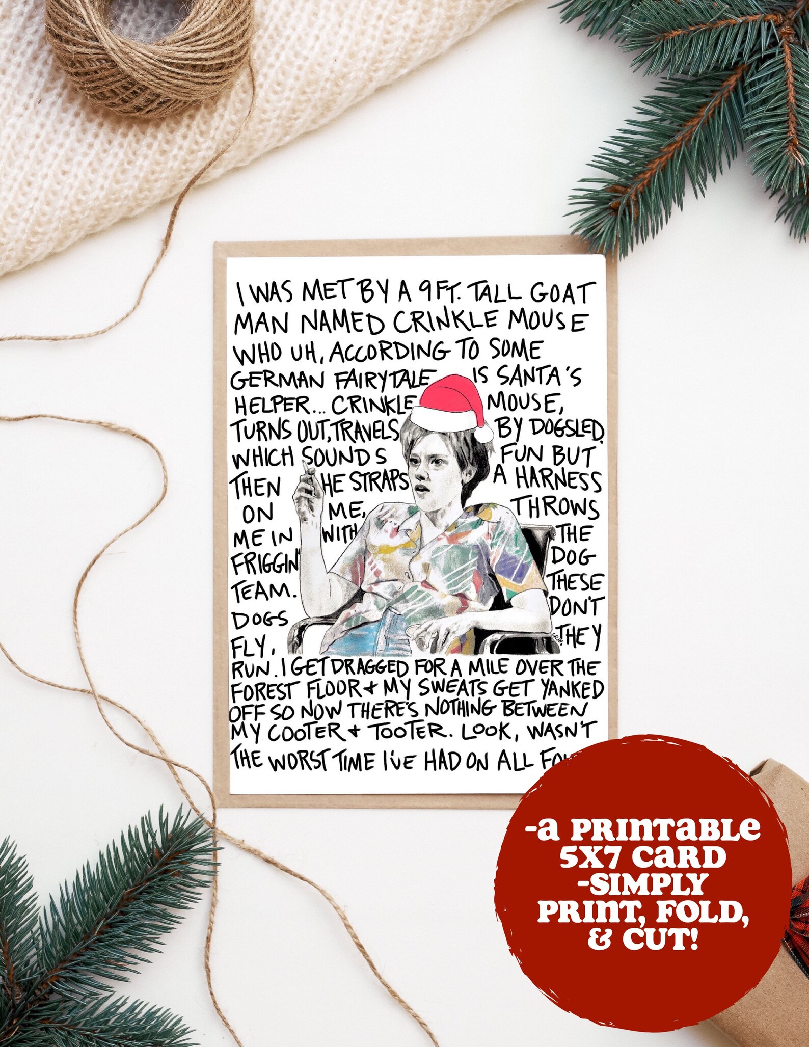 SNL Ms. Rafferty Holiday Christmas Card - Etsy