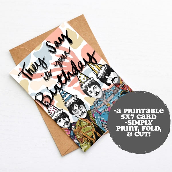 Beatles Cards - Etsy