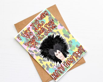 Cher Birthday Card - Etsy