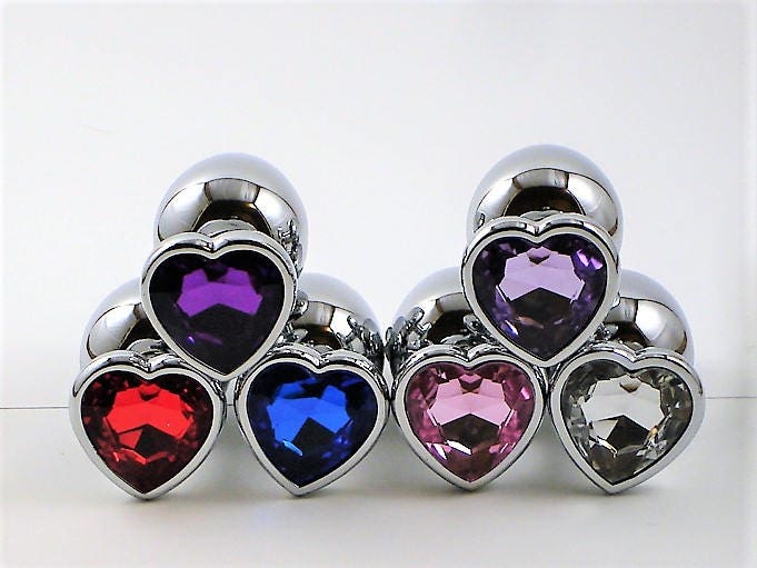 Butt Plugs LARGE ADVANCED HEART Shaped Butt Plugs Princess | Etsy