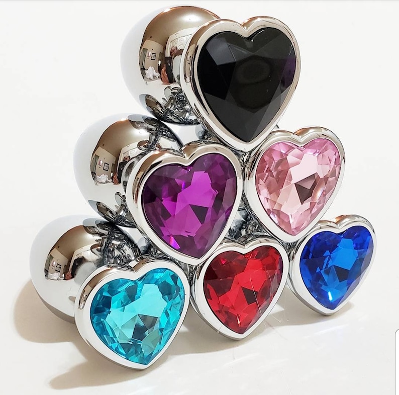 Butt Plugs LARGE ADVANCED HEART Shaped Butt Plugs Princess - Etsy