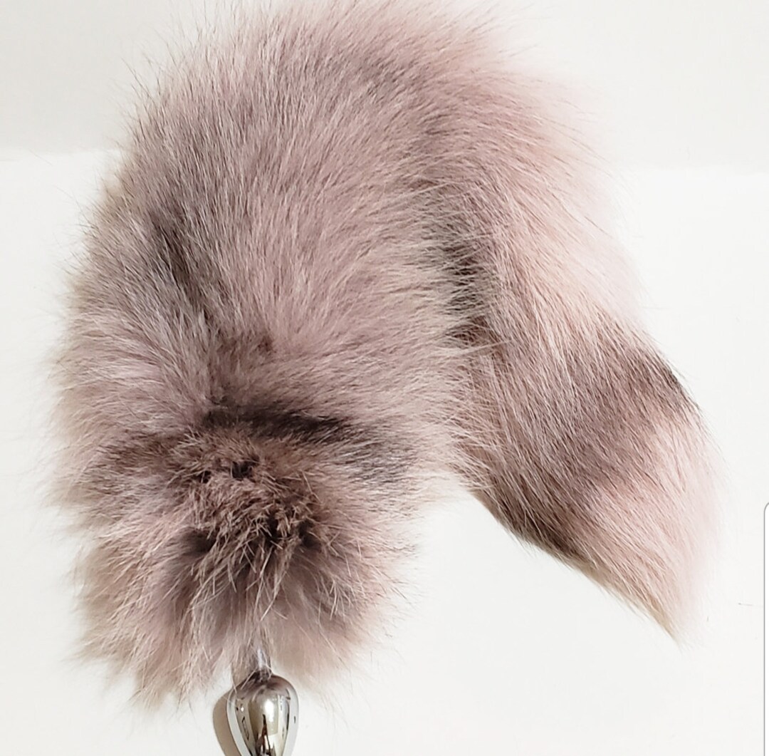 Foxtail MATURE PINK and BLACK Fox Tail Butt Plug Anal Sex Toy - Etsy