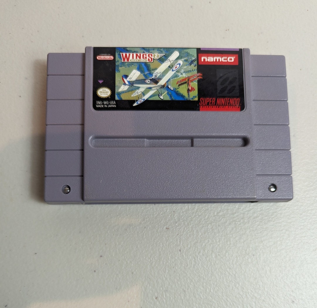 Super Nintendo WINGS Aces High SNES Original Vintage Game - Etsy