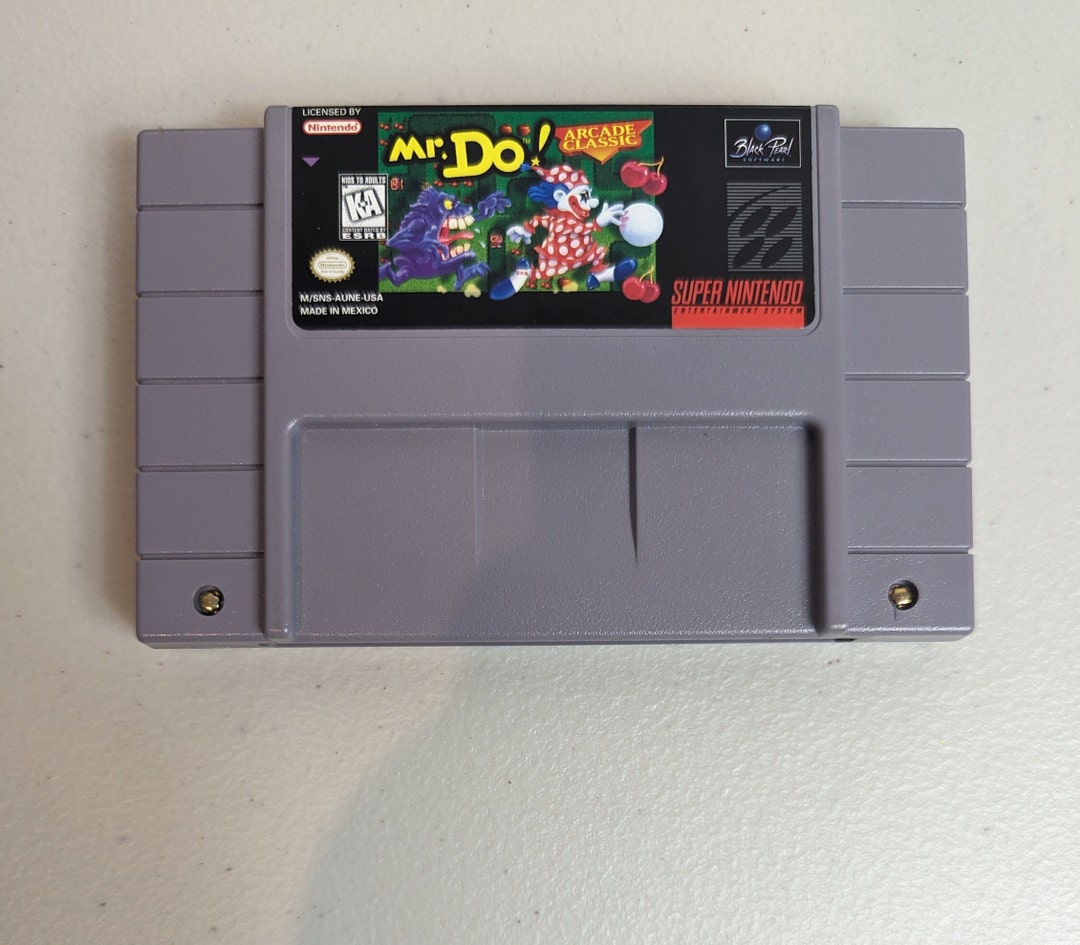 Super Nintendo Mr. Do! Arcade Classic SNES Original Vintage Game - Etsy