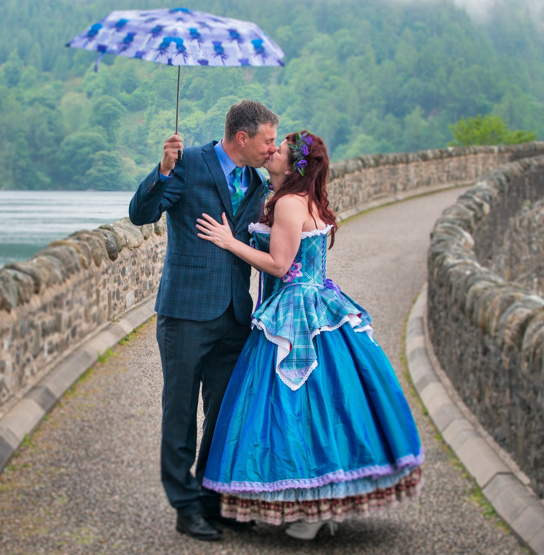 SOLD Highland Fling Highlander Outlander SAMPLE SALE Teal - Etsy UK