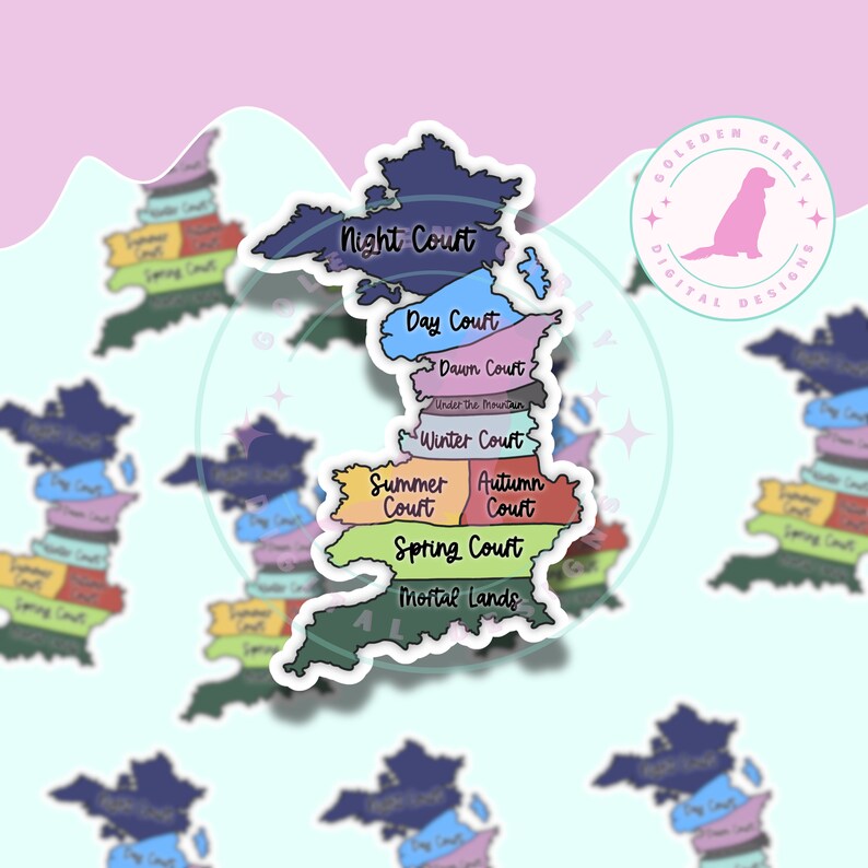 Acotar Map Sticker Png, Acotar Prythian Map Sticker Png, Prythian Png ...