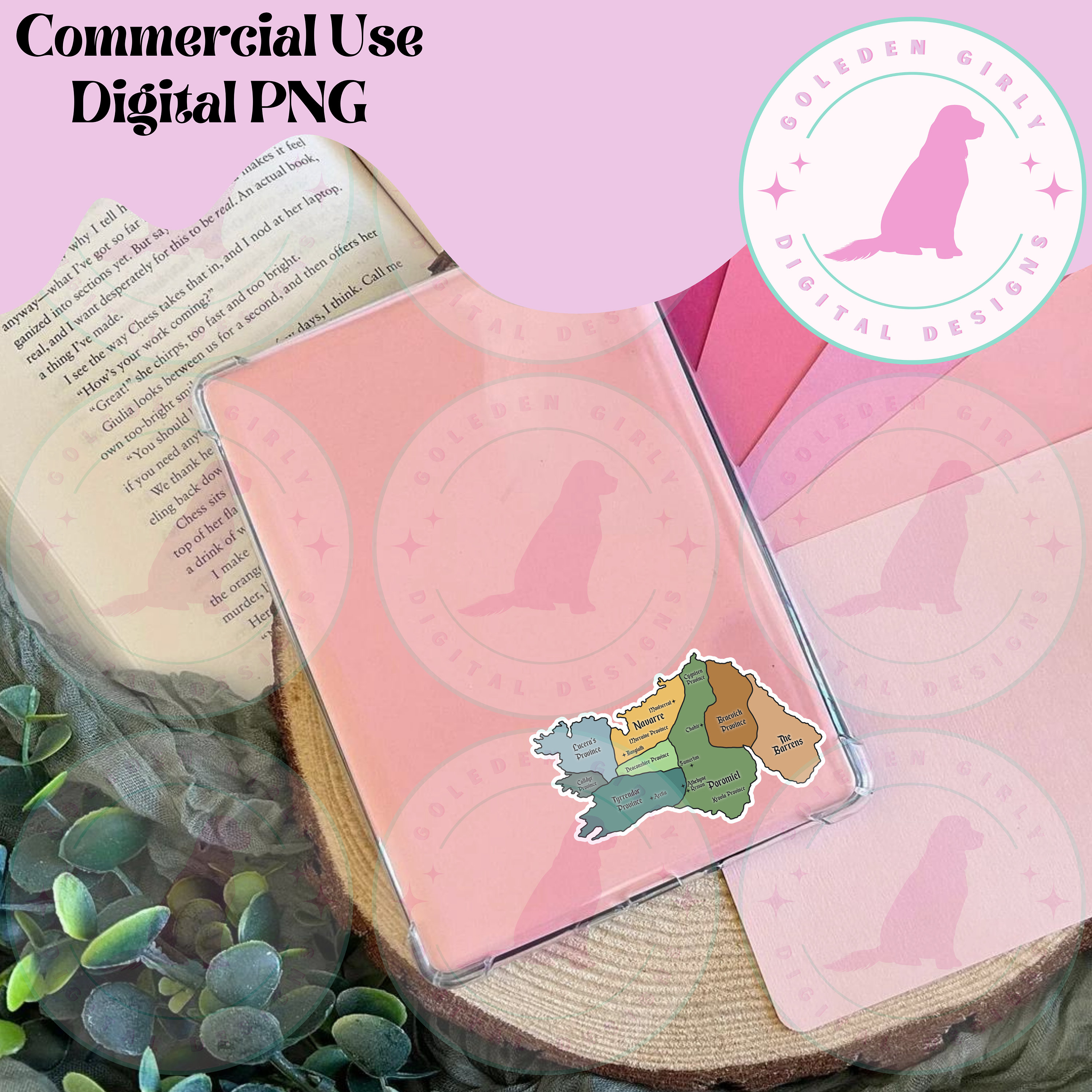 Fourth Wing Map Sticker Png, Fourth Wing Png, the Continent in Fourth ...