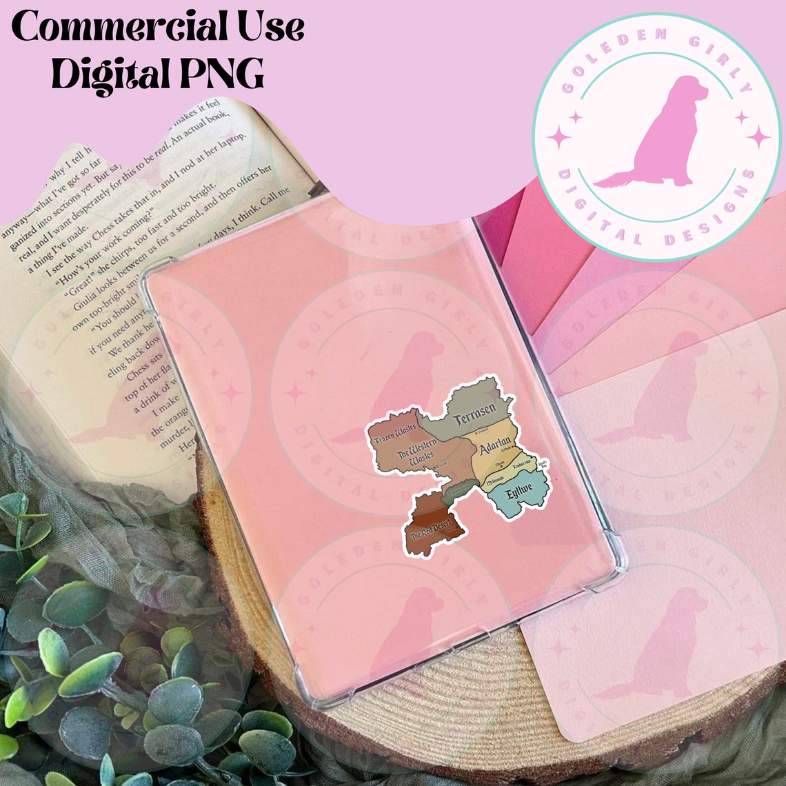 Erilea Map Sticker, ACOTAR TOG PNG (digital Download) - Etsy