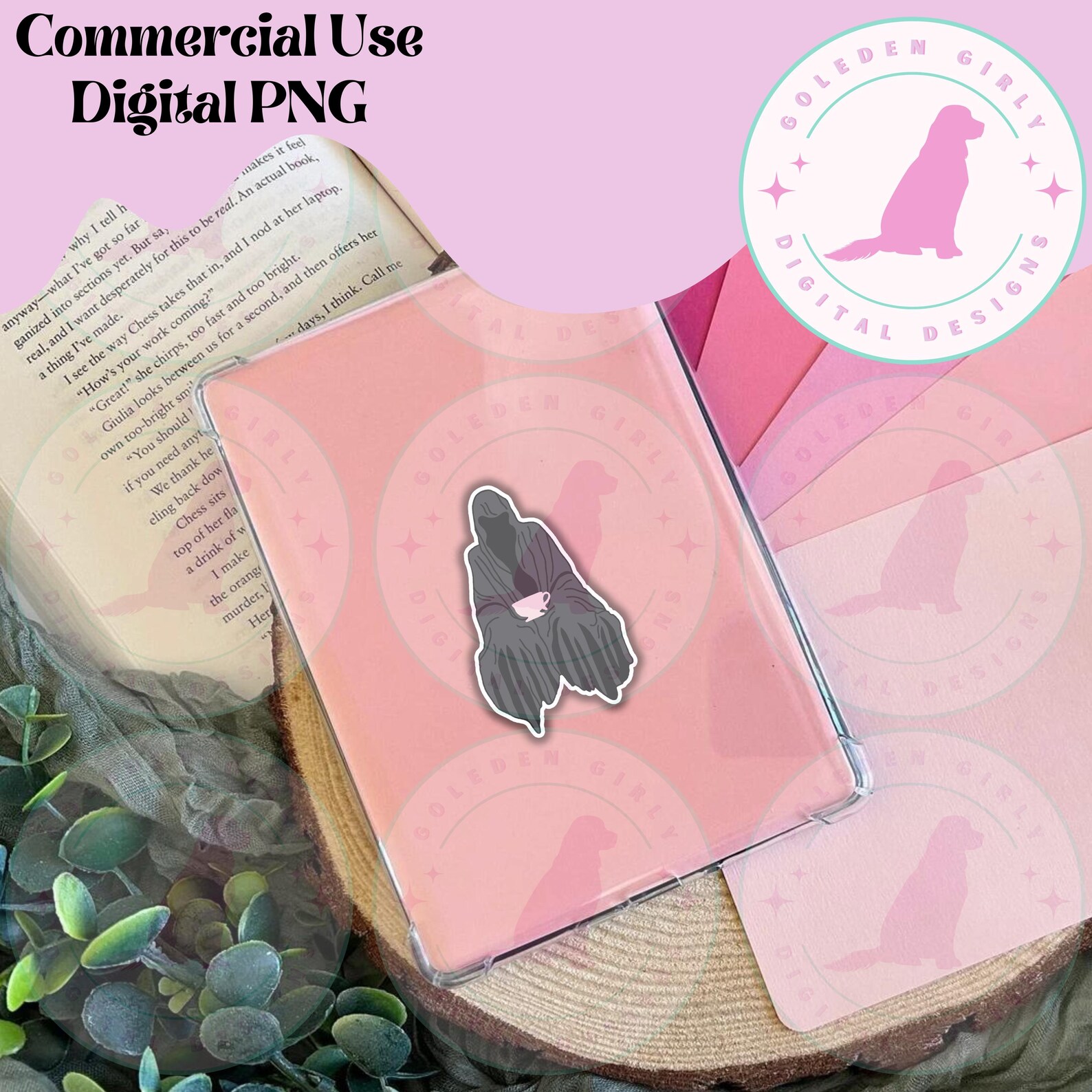 Suriel Sipping Tea Png, Suriel Tea Company Png, ACOTAR Suriel Sticker ...