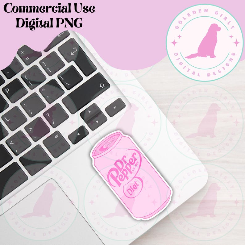 Pink Diet Dr. Pepper Sticker Png, Pink Diet Coke Sticker. Png, Pink ...