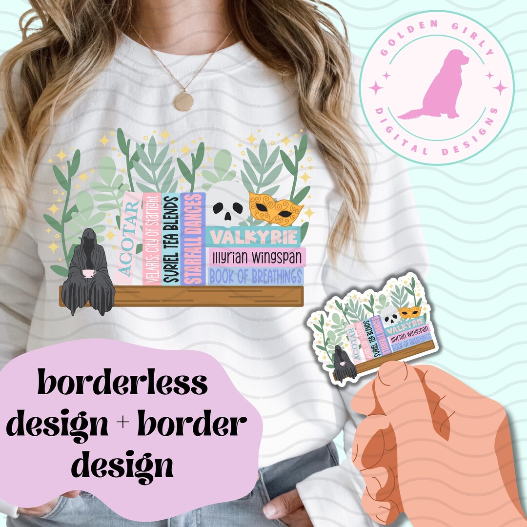 ACOTAR Book Shelf Sticker Png, Acotar Suriel, Valkyrie Training Book ...