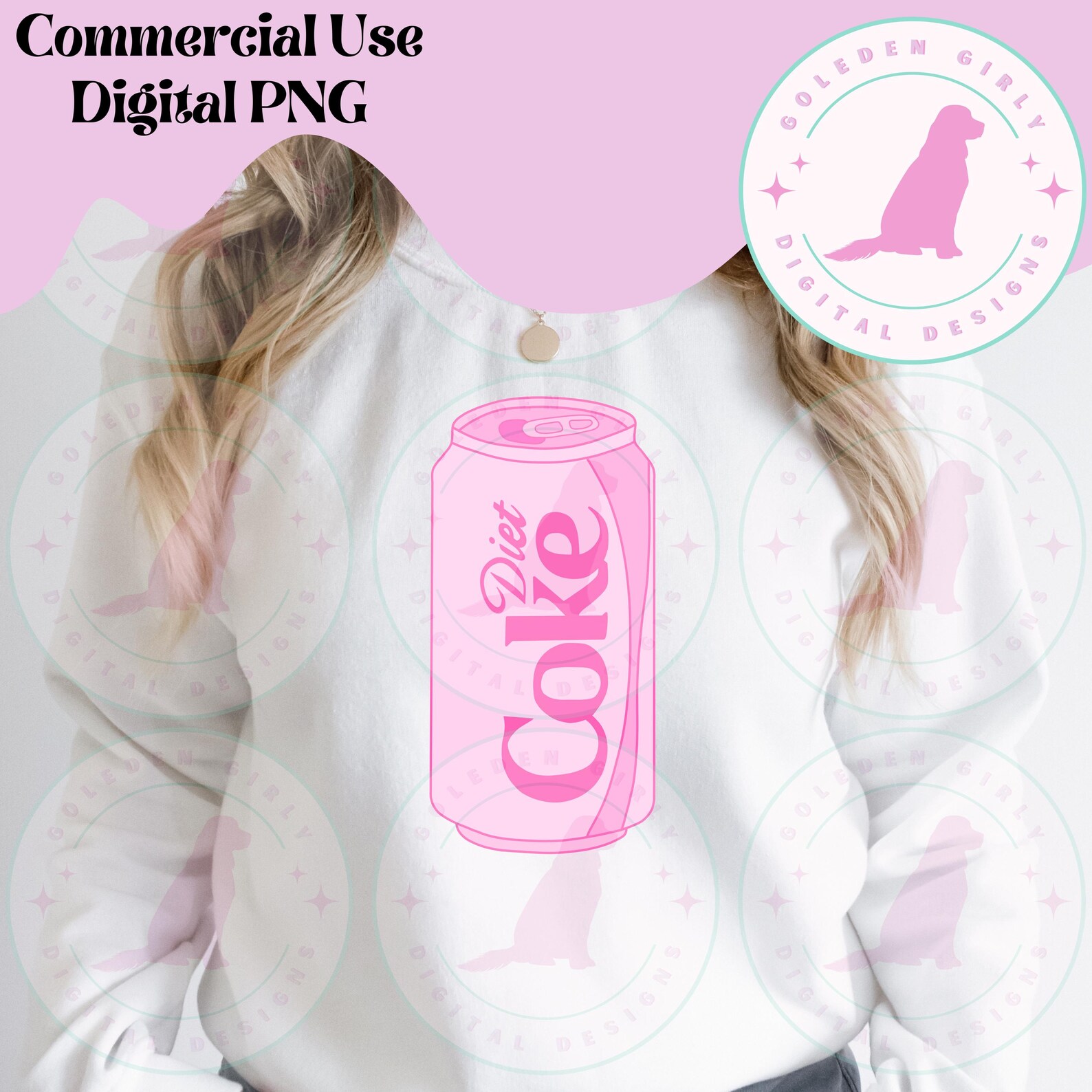 Pink Diet Coke Sticker Png, Diet Coke Sublimation Png Pink Coke Sticker ...