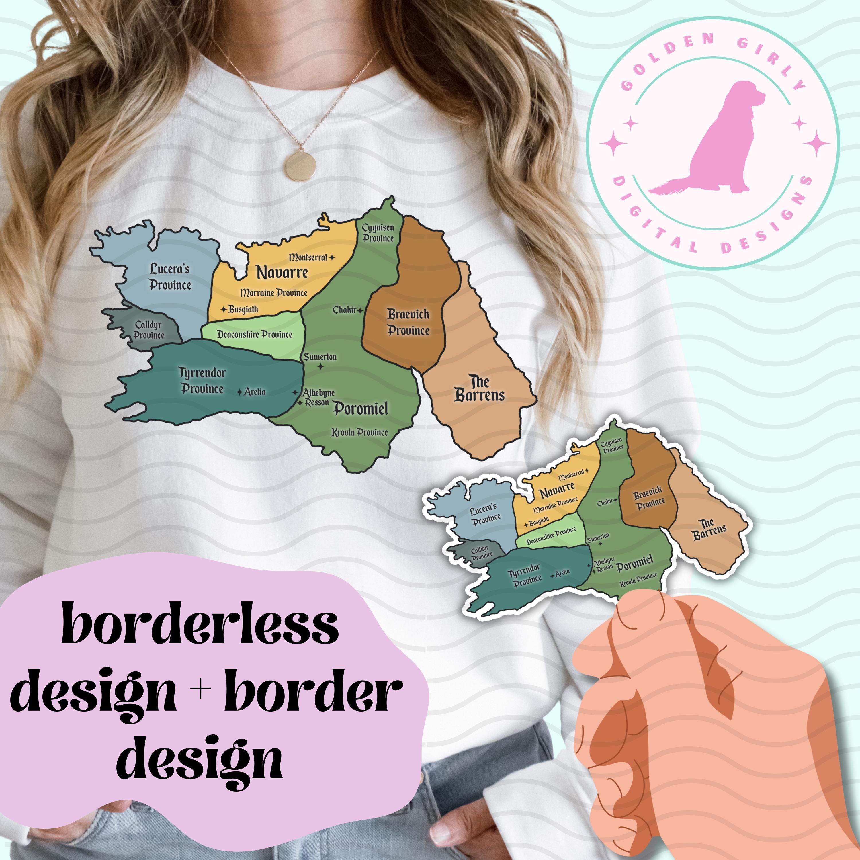 Fourth Wing Map Sticker Png, Fourth Wing Png, the Continent in Fourth ...