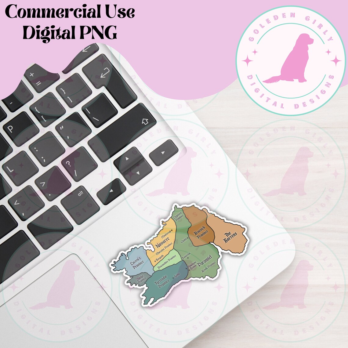 Fourth Wing Map Sticker Png, Fourth Wing Png, the Continent in Fourth ...