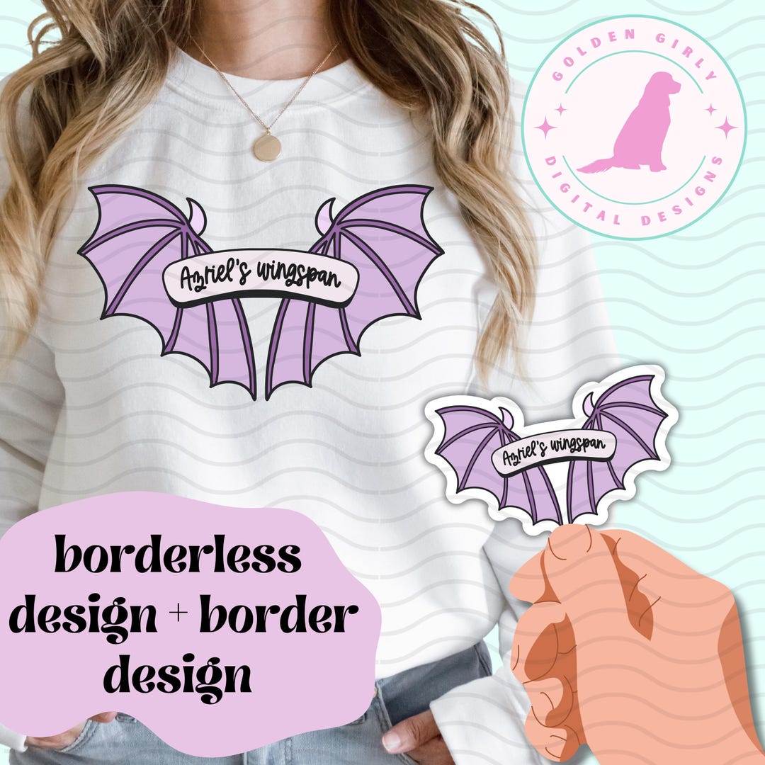 Azriel's Wingspan Sticker Png, the Bat Boys Acotar Sticker Png ...
