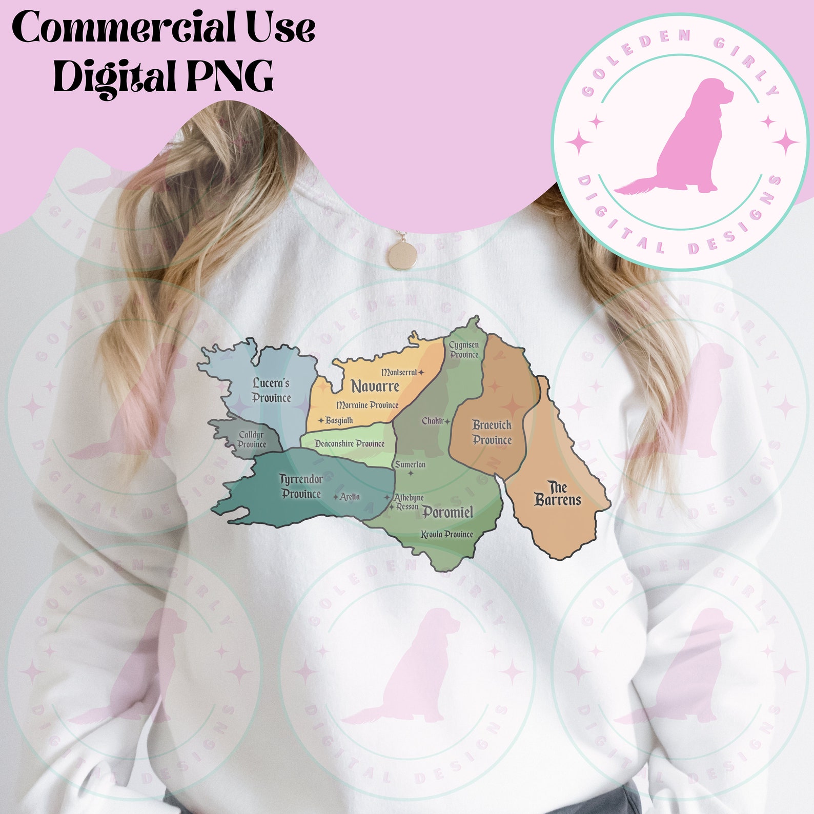 Fourth Wing Map Sticker Png, Fourth Wing Png, the Continent in Fourth ...