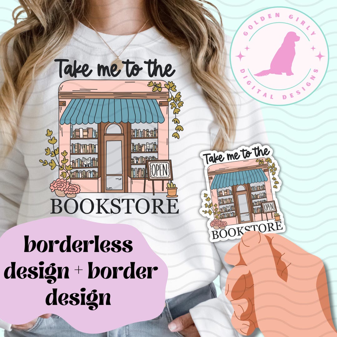 Take Me to the Bookstore Sticker Png, Lets Go to the Bookstore Png ...