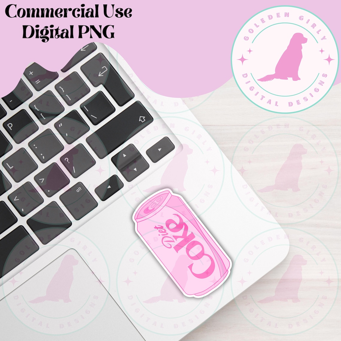 Pink Diet Coke Sticker Png, Diet Coke Sublimation Png Pink Coke Sticker ...